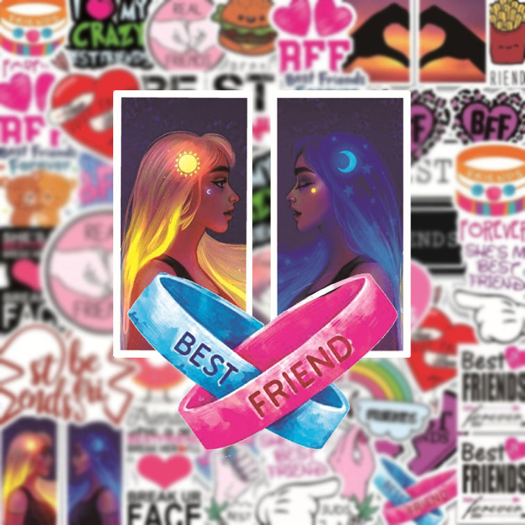 Best Friends Stickers - 50pcs – FiddyStickers