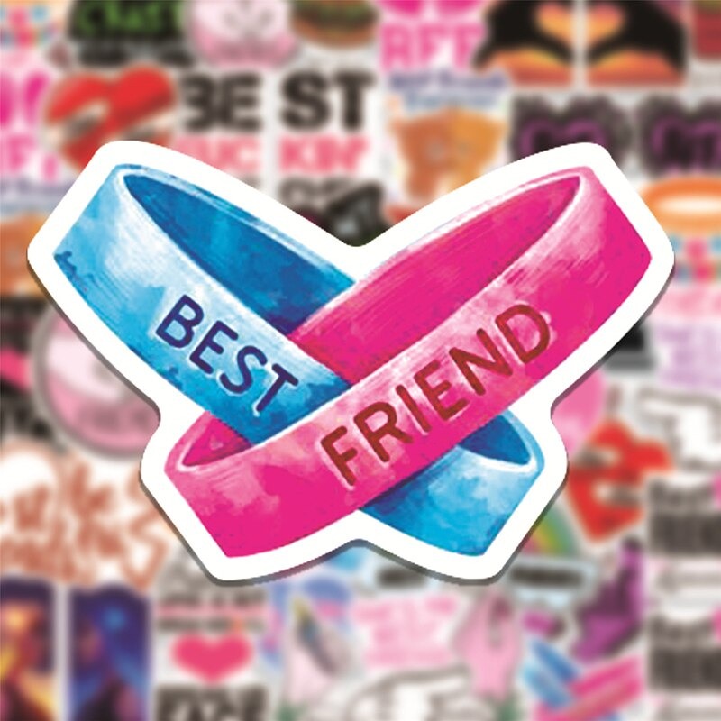 Best Friends Stickers - 50pcs – FiddyStickers