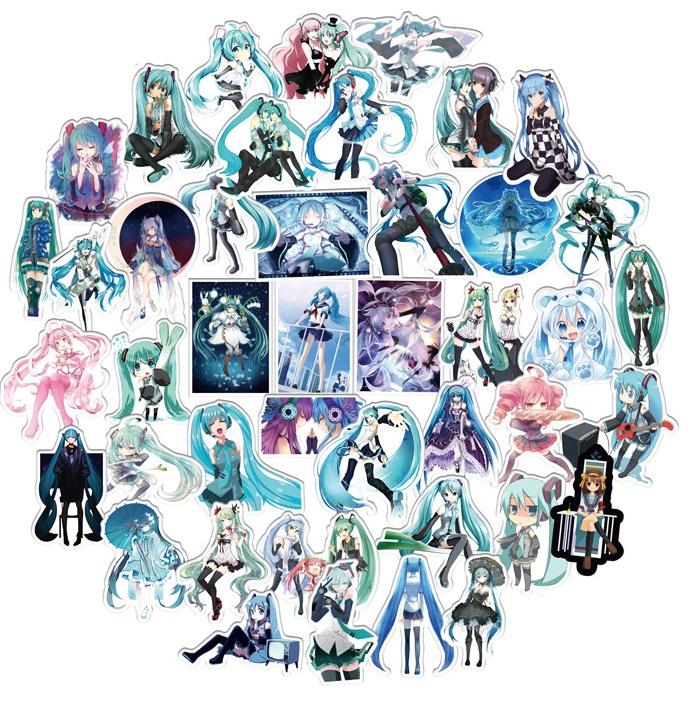 Hatsune Miku Stickers - 65pcs – FiddyStickers