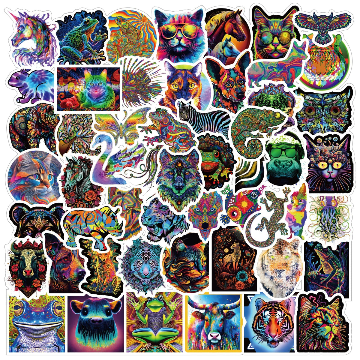 Trippin Aliens Stickers - 50pcs – FiddyStickers