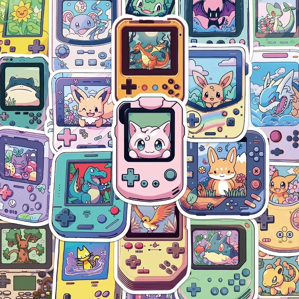 Pokemon x Gameboy Stickers - 50pcs – FiddyStickers